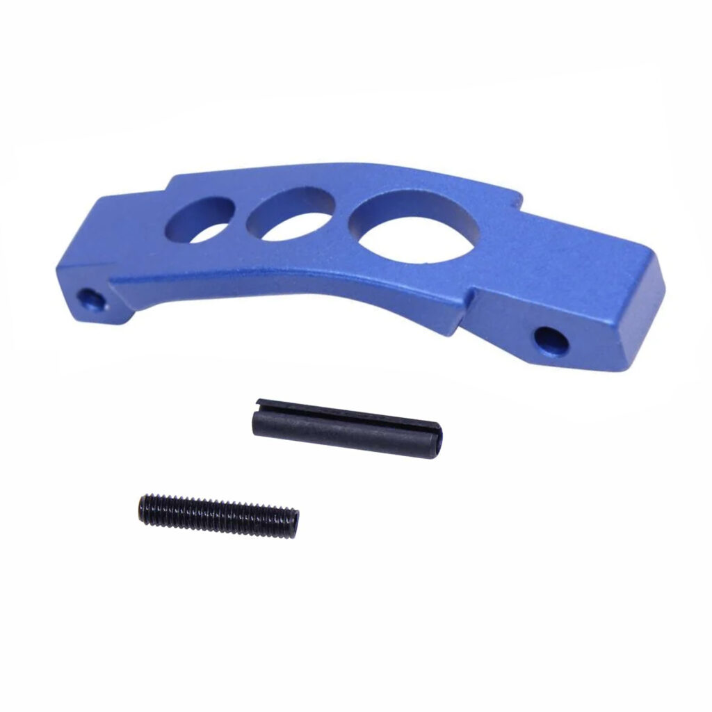 Enhanced Blue Anodized T6 Aluminum AR-15 Trigger Guard for Tactical Gloves