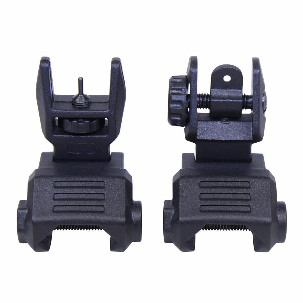 AR-15 PQS Polymer Quick Sights with Dual Aperture and Low Profile Design