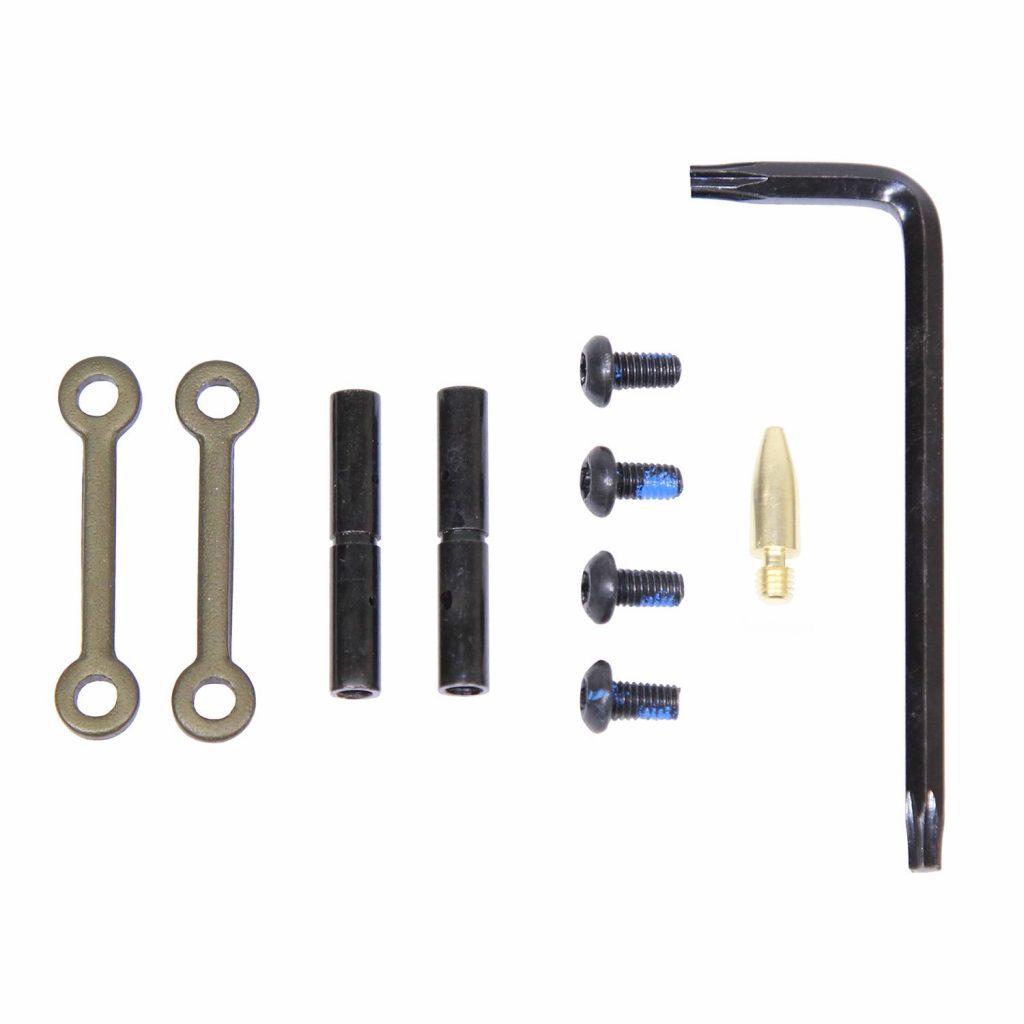 AR-15 Complete Anti-Rotation Trigger and Hammer Pin Set Anodized Green