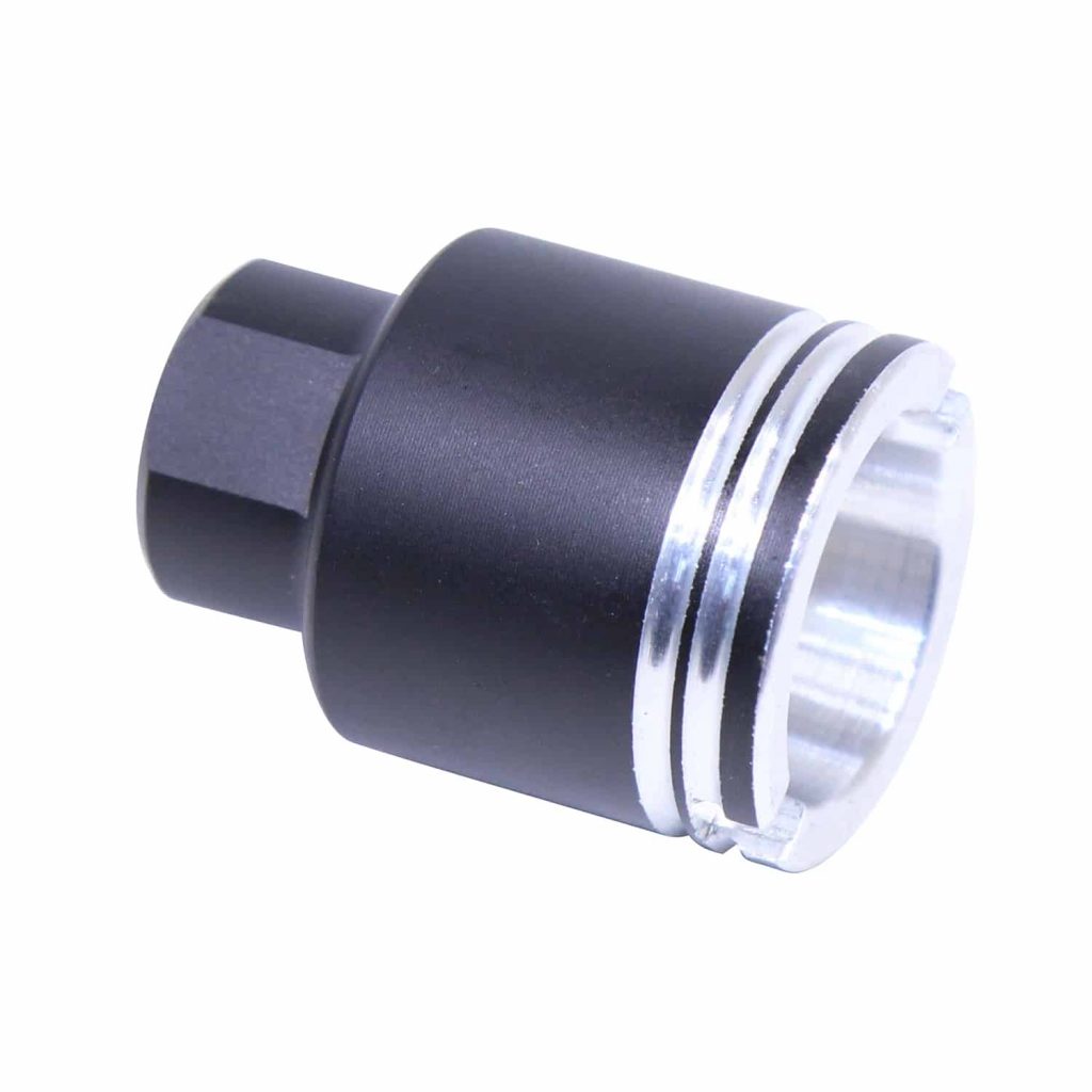 AR-15 Stubby Slim Compact Flash Can Machined Finish for Pistol Use