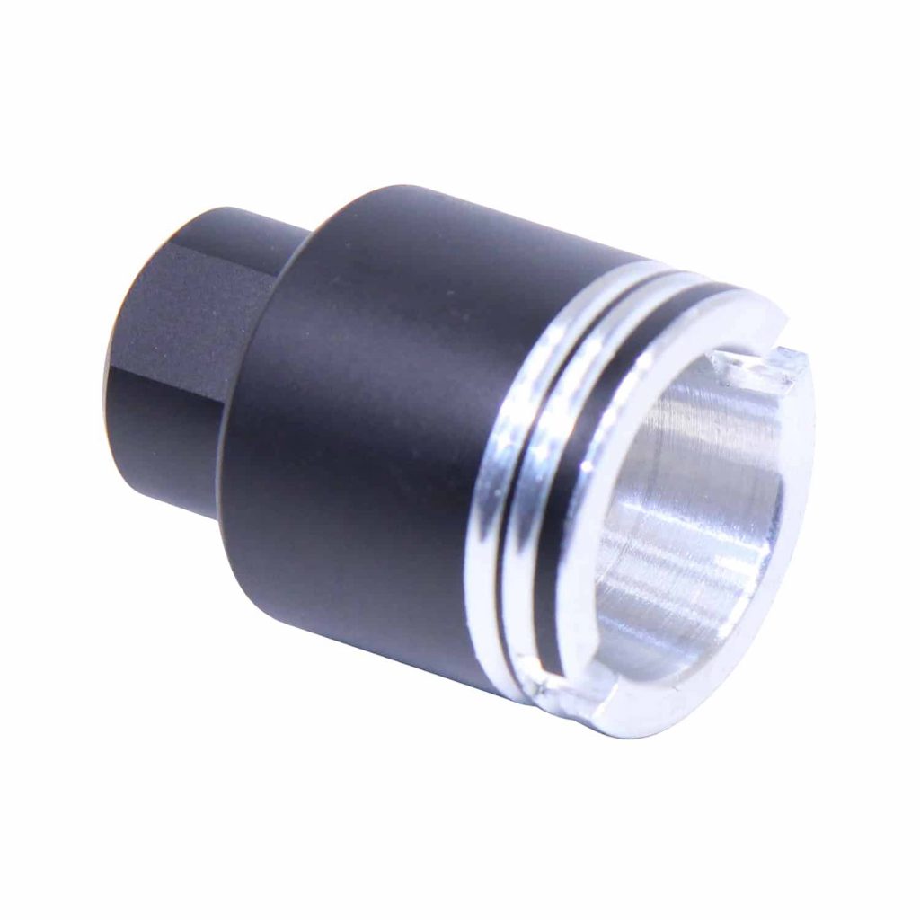 AR-15 Stubby Slim Compact Flash Can Machined Finish for Pistol Use