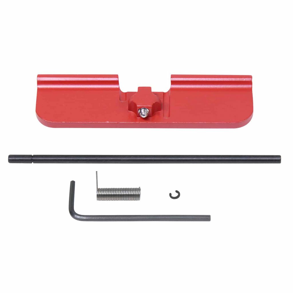 AR-15 Extended Mag Button in Cerakote Red with T6 Aluminum and Knurled ...