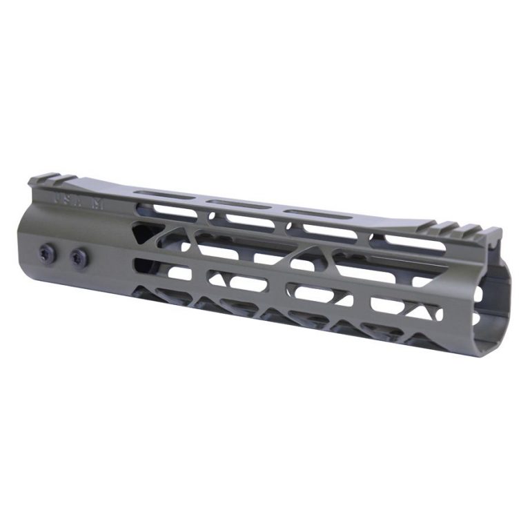 9-Inch Mod Lite Skeletonized M-LOK Handguard with Monolithic Rail OD Green