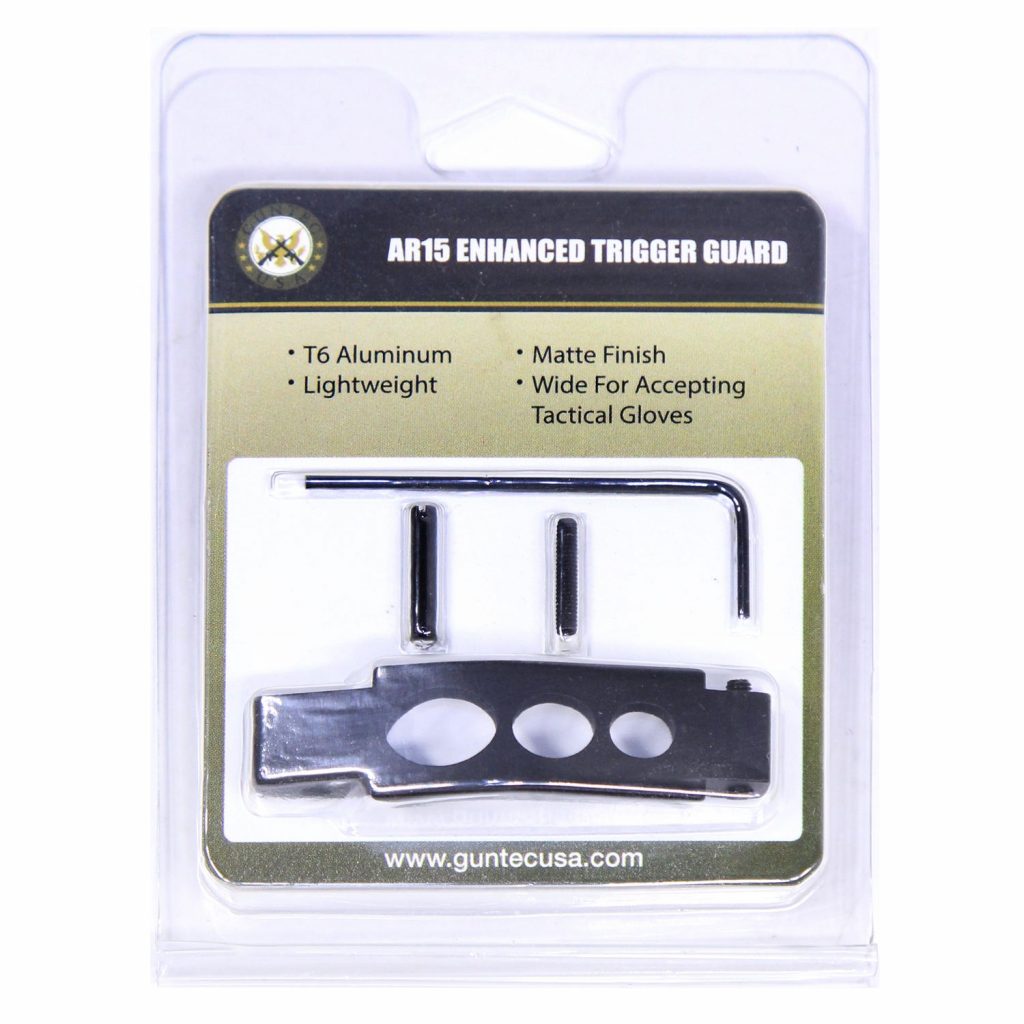 AR-15 Enhanced Trigger Guard Anodized Black T6 Aluminum Lightweight