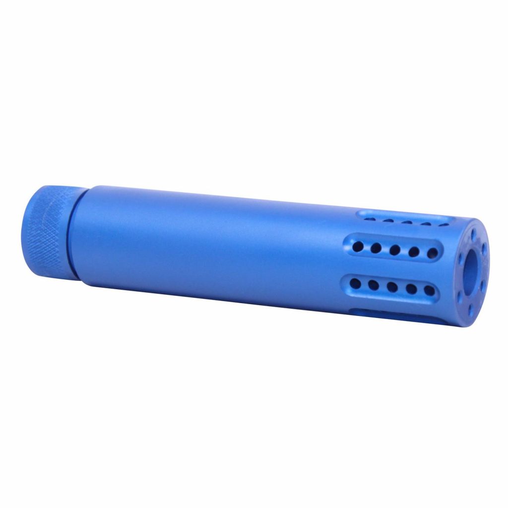 AR-15 Cal Slip Over Barrel Shroud with Multi Port Muzzle Brake Anodized ...