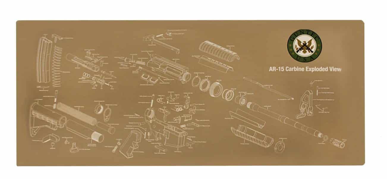 Guntec USA AR-15 Armorer's Gun Cleaning/Assembly Mat - Tactical Transition