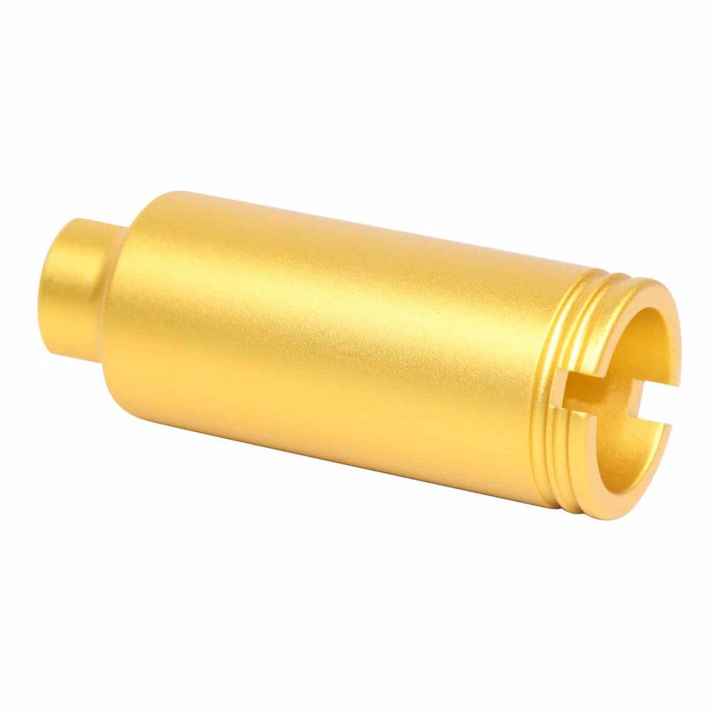 Guntec USA AR-15 Slim Line Cone Flash Can (Anodized Gold) - Tactical ...
