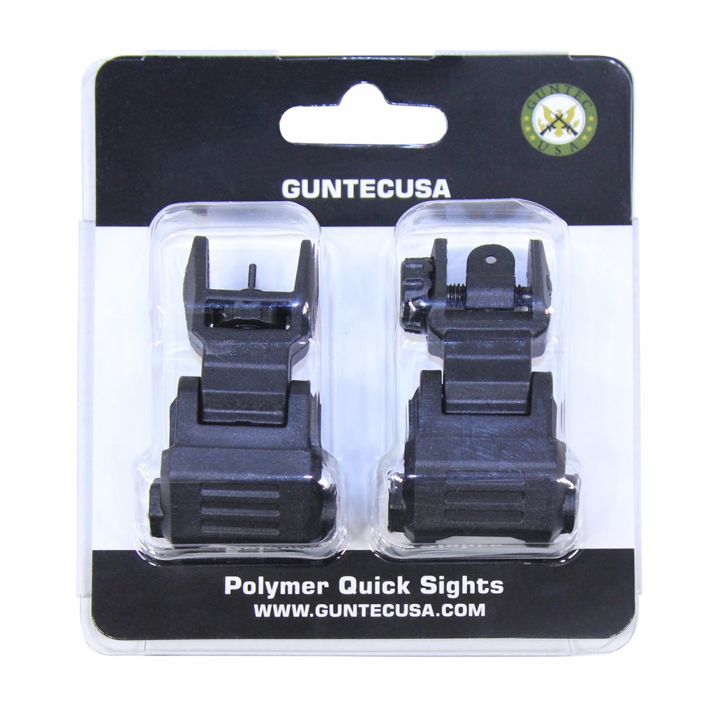 AR-15 PQS Polymer Quick Sights with Dual Aperture and Low Profile Design