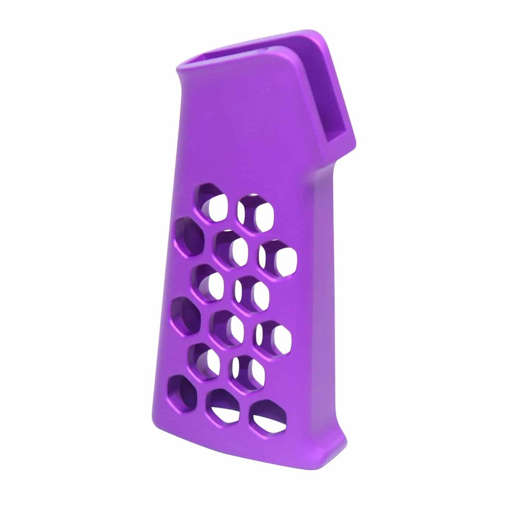 Alite Series Skeletonized Aluminum Pistol Grip Anodized Purple