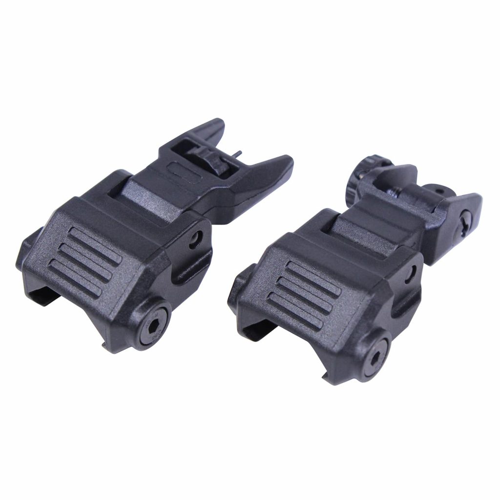 AR-15 PQS Polymer Quick Sights with Dual Aperture and Low Profile Design