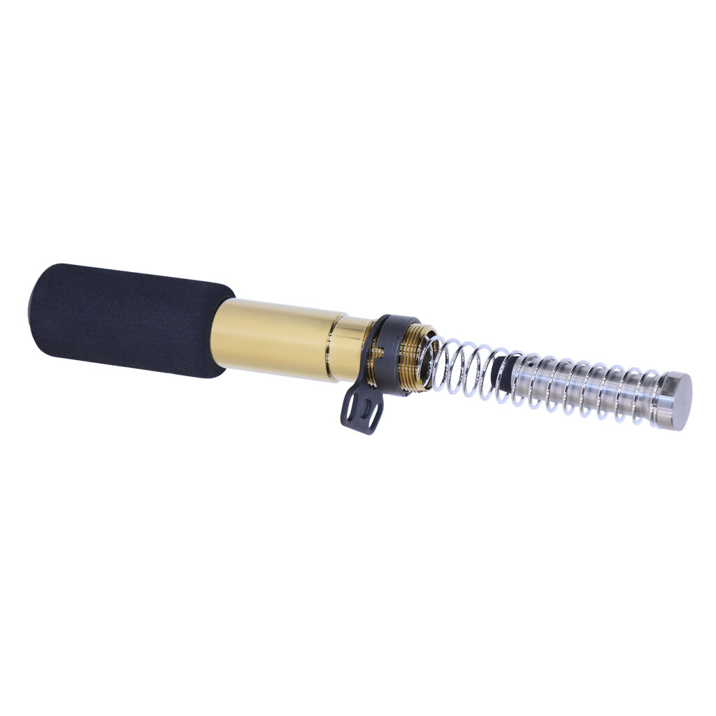 Gold Plated AR-15 Pistol Buffer Tube Kit with Foam Cover and Accessories