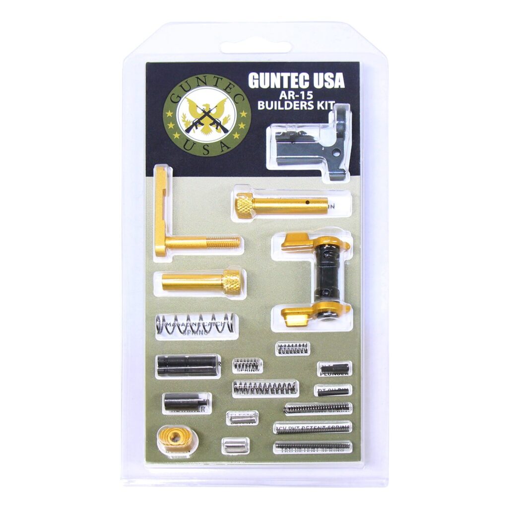 AR-15 Builder Kit with Ambi Safety and Gold Anodized Finish