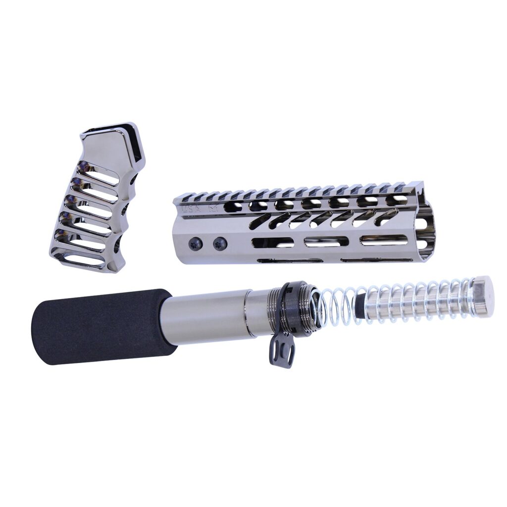 AR-15 Finishing Kit with Black Chrome Finish for Custom Builds