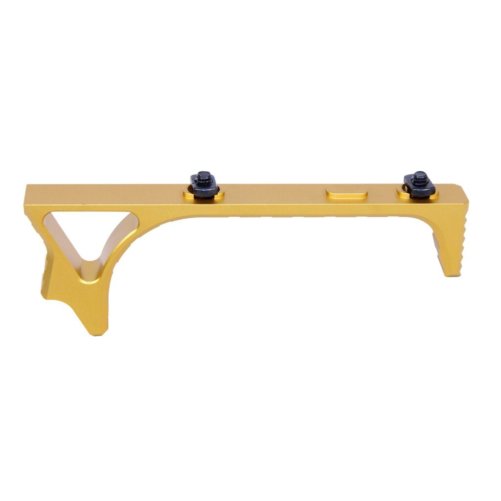 Ultralight Skeletonized Angled Grip for M-LOK Anodized Gold
