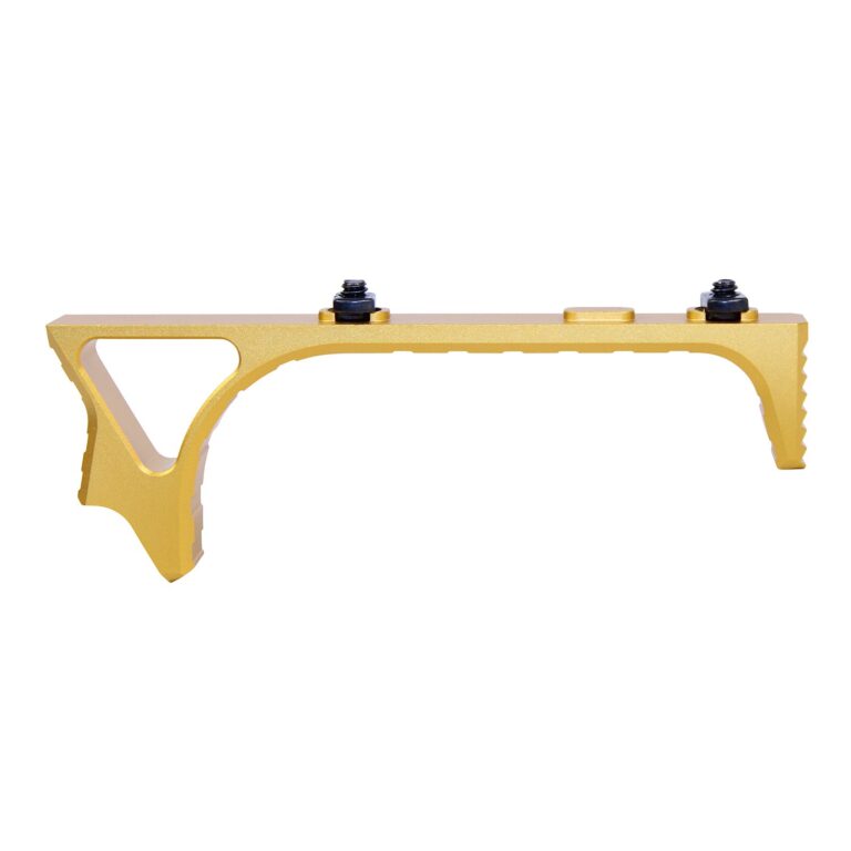 Ultralight Skeletonized Angled Grip for M-LOK Anodized Gold