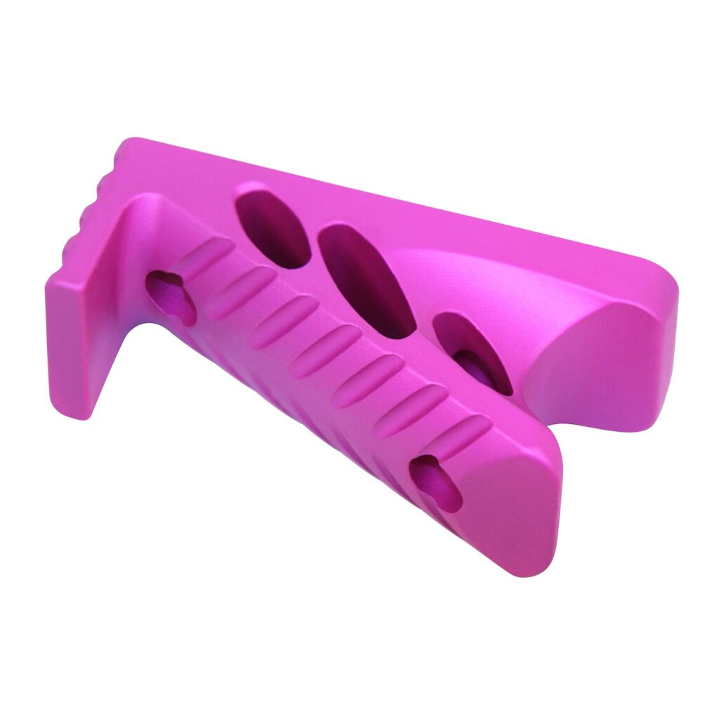 M-LOK Micro Angle Grip Anodized Pink Lightweight US Made
