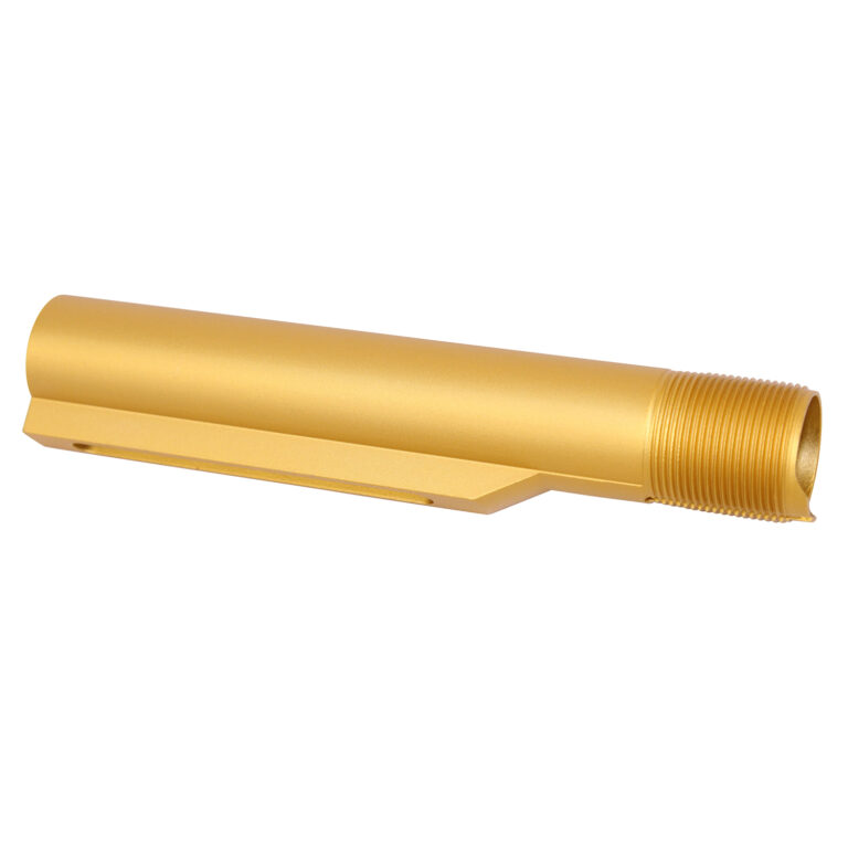 AR-15 Mil-Spec Buffer Tube Gen 2 Anodized Gold T6 Aluminum